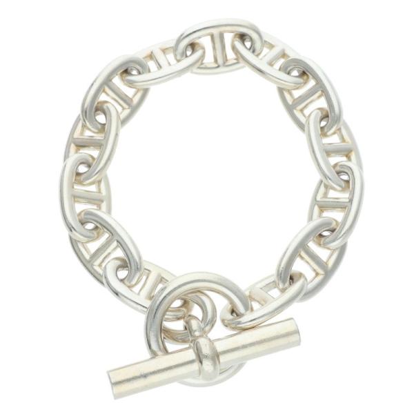 ブランド：エルメス/HERMES商品名： Chaine d'Ancre TGM シルバーブレスレットサイズ：13LINK状態ランク：Cカラー：シルバー