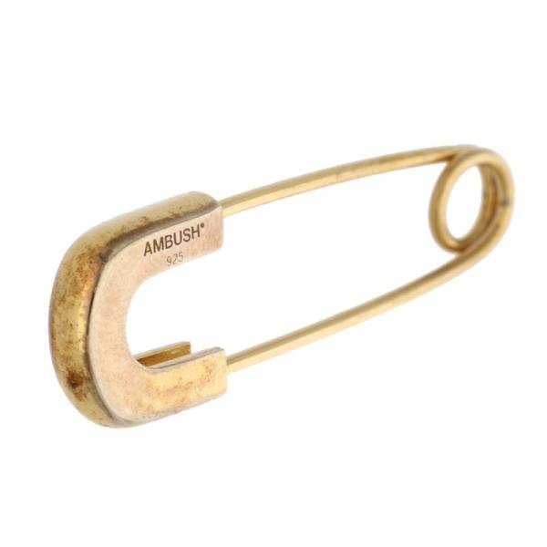 ブランド：アンブッシュ/AMBUSH商品名： SAFFETY PIN PIERCE セーフティピンシルバーピアスサイズ：表記なし状態ランク：Bカラー：ゴールド
