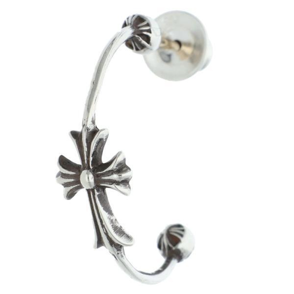 ブランド：クロムハーツ/Chrome Hearts商品名： SKNY BNGL BBYFAT CRS/スキニーバングルベイビーファットクロス シルバーピアスサイズ：表記なし状態ランク：Bカラー：シルバー