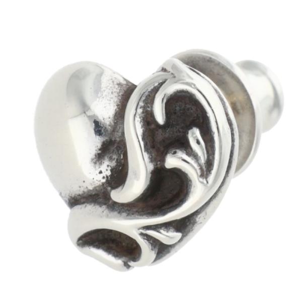 ブランド：クロムハーツ/Chrome Hearts商品名： STUD HEART/ハートスタッド シルバーピアスサイズ：表記なし状態ランク：Bカラー：シルバー
