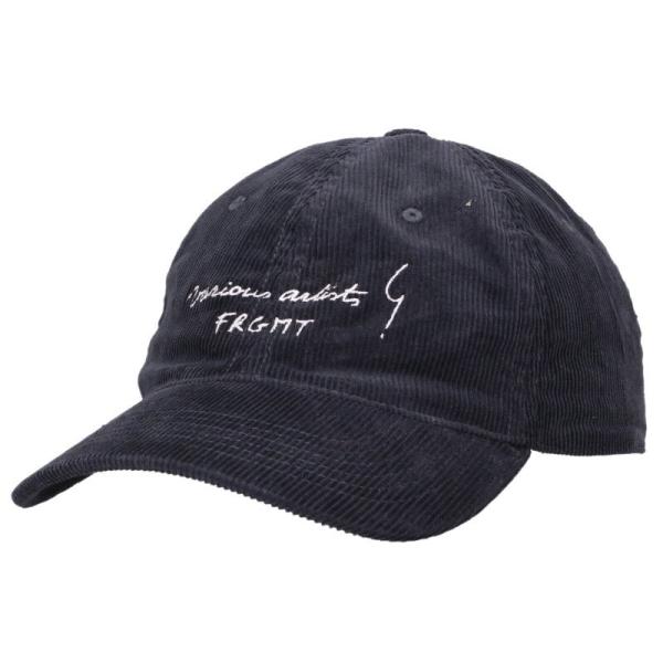 ブランド：アニエスベー/agnes b商品名：×フラグメントデザイン fragment design  CASQUETTE ロゴエンブロイダリーコーデュロイキャップ帽子サイズ：表記なし状態ランク：Bカラー：ブラック調