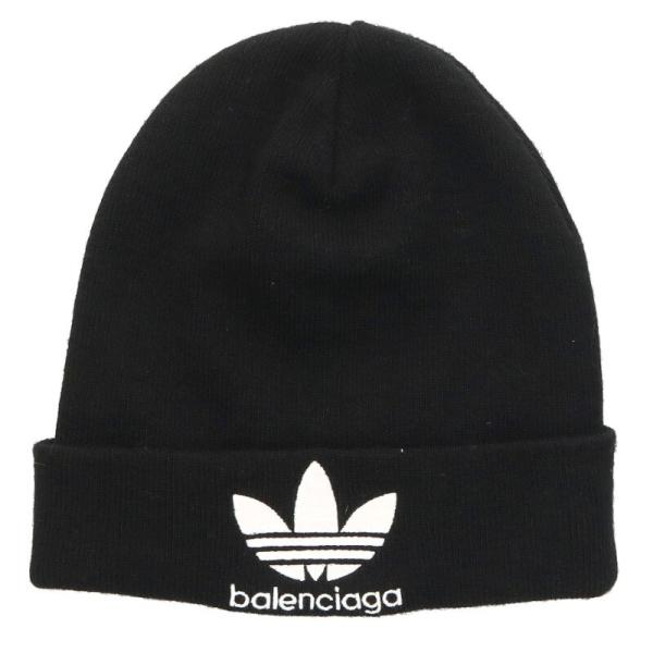 ブランド：バレンシアガ/BALENCIAGA商品名：×アディダス adidas ロゴビーニーサイズ：2状態ランク：Bカラー：ブラック