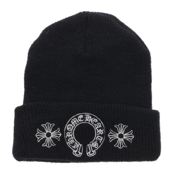 ブランド：クロムハーツ/Chrome Hearts商品名： WOOL WATCH CAP ウールワッチキャップ CHプラス刺繍ビーニーサイズ：ONE SIZE状態ランク：Cカラー：ブラック