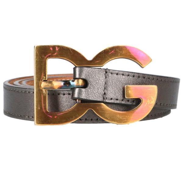 ブランド：ドルチェアンドガッバーナ/DOLCE &amp; GABBANA商品名： BE0106 ロゴバックルレザーベルトサイズ：85状態ランク：Cカラー：ブラウン