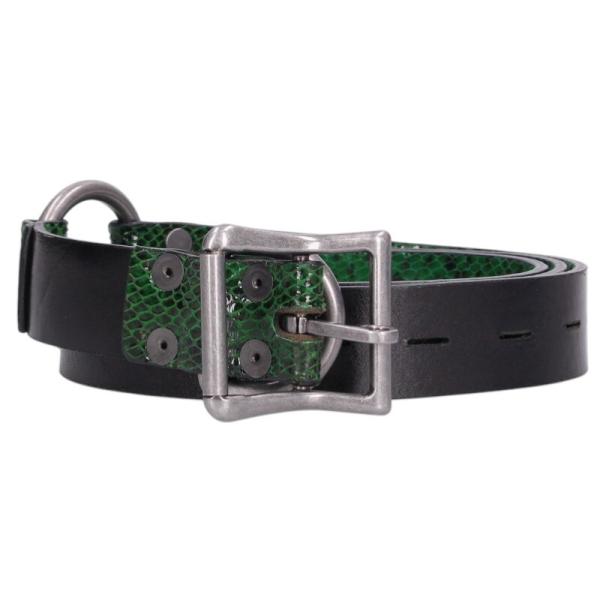 ブランド：マーティンローズ/MARTIN ROSE商品名：スネークスキンパターンベルトサイズ：表記なし状態ランク：Aカラー：グリーン