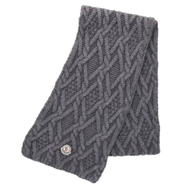 ブランド：モンクレール/MONCLER商品名： SCIARPA ウールマフラーサイズ：表記なし状態ランク：Bカラー：グレー
