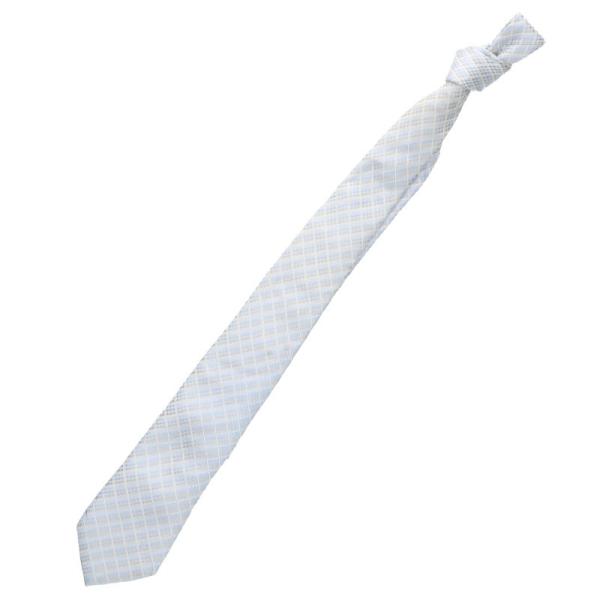 ブランド：ルイヴィトン/LOUISVUITTON商品名： クラヴァット・プティダミエ シルクネクタイサイズ：表記なし状態ランク：Bカラー：ライトブルー調