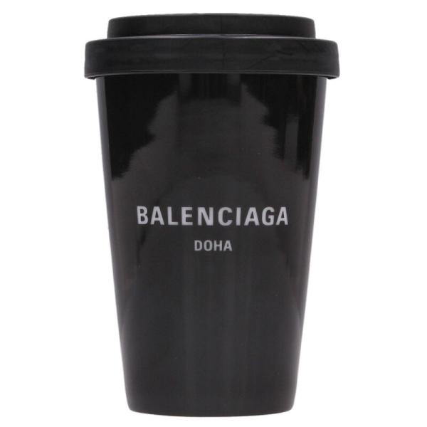 ブランド：バレンシアガ/BALENCIAGA商品名：DOHAロゴプリントタンブラーサイズ：表記なし状態ランク：Aカラー：ブラック