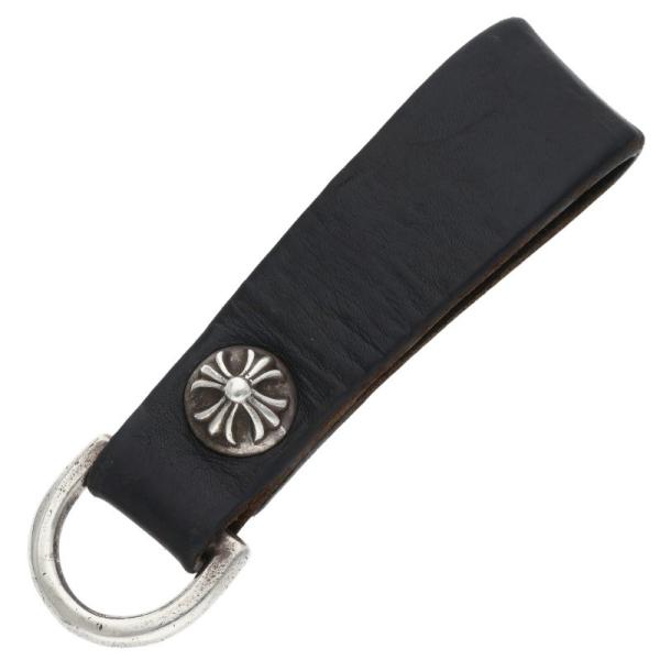 ブランド：クロムハーツ/Chrome Hearts商品名： BELT LOOP D RING Dカンクロスボールボタンベルトループサイズ：表記なし状態ランク：Cカラー：ブラック×シルバー