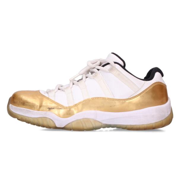 ブランド：ナイキ/NIKE商品名： AIR JORDAN 11 RETRO LOW CLOSING CEREMONY 528895-103 エアジョーダン11スニーカーサイズ：27.5cm状態ランク：Cカラー：ホワイト×ゴールド
