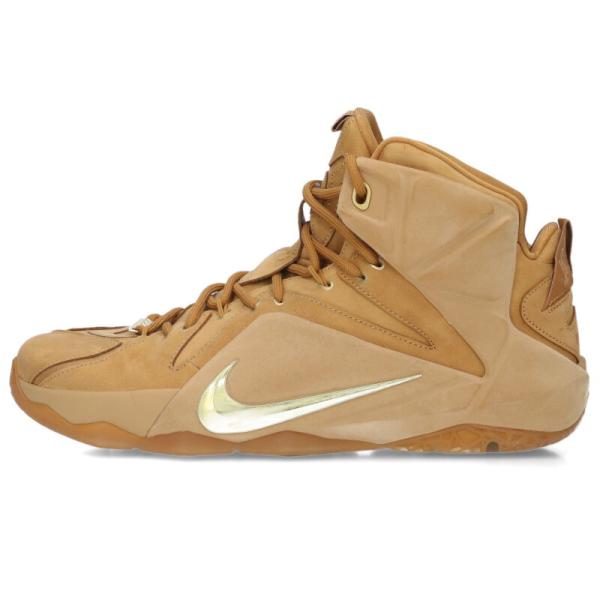 ブランド：ナイキ/NIKE商品名： LEBRON XII EXT QS WHEAT 744287-700 レブロン12ウィートスニーカーサイズ：29cm状態ランク：Bカラー：ベージュ×ゴールド