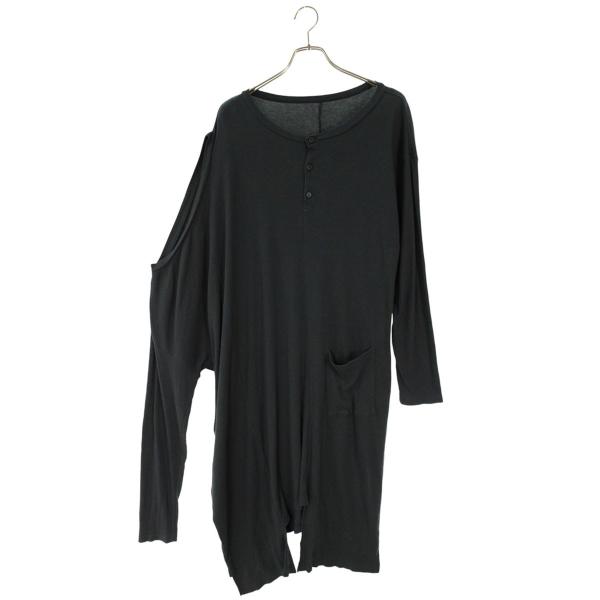 ブランド：リミフゥ/LIMI feu商品名： LL-T61-040 PLAIN STITCH 2WAY DRESS コットン変形ワンピースサイズ：2状態ランク：Aカラー：グレー調