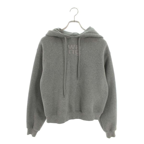 ブランド：アレキサンダーワン/ALEXANDER WANG商品名： 4CC3232072 ロゴプルオーバーグリッターパーカーサイズ：XS状態ランク：Bカラー：グレー