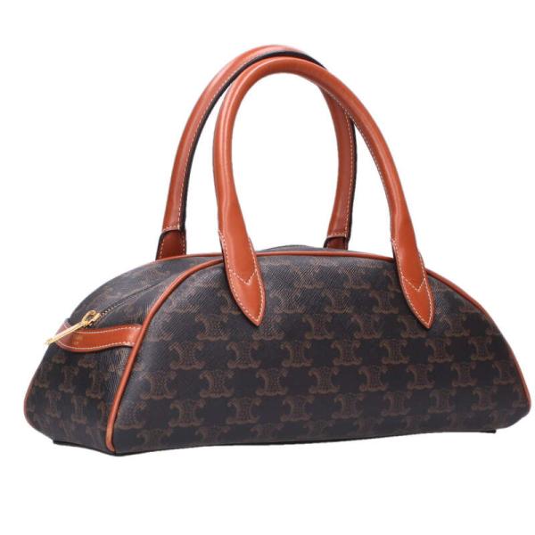 ブランド：セリーヌ/CELINE商品名： MEDIUM TECKEL 197402BZJ トリオンフキャンバスハンドバッグサイズ：表記なし状態ランク：Bカラー：ブラウン調