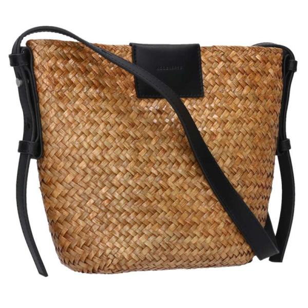 ブランド：オールセインツ/All Saints商品名： EBRO STRAW CROSSBODY ラフィアショルダーバッグサイズ：表記なし状態ランク：Bカラー：ブラウン×ブラック