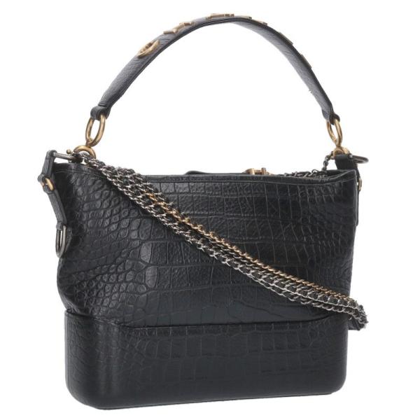 CHANEL（シャネル） ガブリエル ドゥ クロコダイル型押しレザー