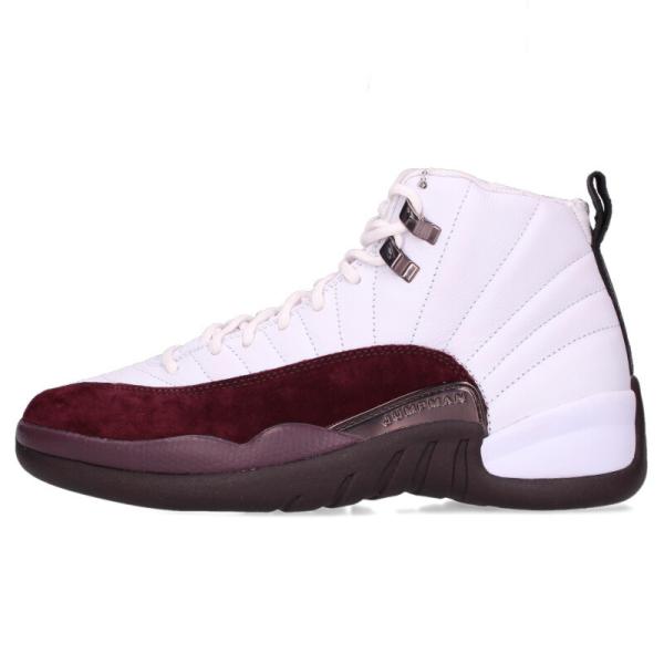 ブランド：ナイキ/NIKE商品名：×アママニエール  WMNS AIR JORDAN 12 RETRO SP DV6989-100 ウィメンズエアジョーダン12バーガンディクラッシュスニーカーサイズ：26.5cm状態ランク：Aカラー：ホワイ...