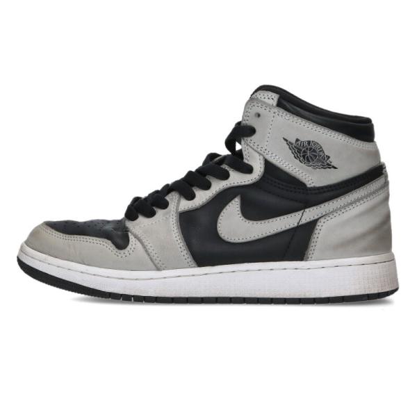 ブランド：ナイキ/NIKE商品名： AIR JORDAN 1 RETRO HIGH OG GS 575441-035 エアジョーダン1 シャドウ2.0スニーカーサイズ：24.5cm状態ランク：Cカラー：グレー×ブラック