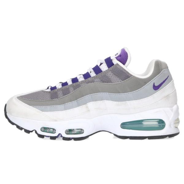 ブランド：ナイキ/NIKE商品名： W AIR MAX 95 BIG BUBBLE HJ5996-100 ウィメンズエアマックス95グレープスニーカーサイズ：27cm状態ランク：Bカラー：ホワイト×グレー×パープル