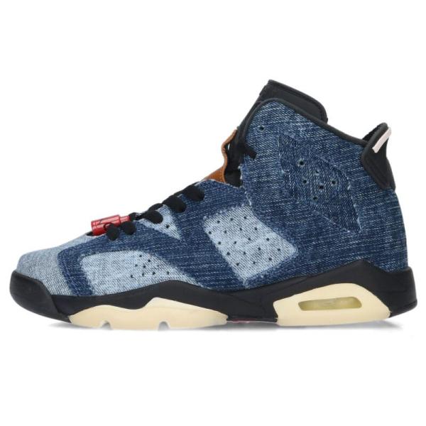 ブランド：ナイキ/NIKE商品名： AIR JORDAN 6 GS WASHED DENIM CV5489-401 エアジョーダン6ウォッシュドデニムスニーカーサイズ：24cm状態ランク：Sカラー：インディゴ