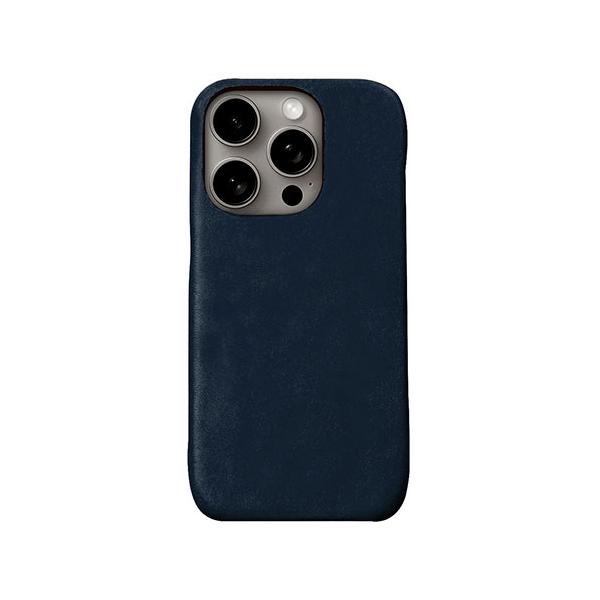 ABS27320i16PM LISCIO イタリアンレザー MagSafe対応バックカバー for iPhone 16 Pro Max ネイビー ※詳細は商品説明をご確認下さい。商品ページは縦長です。