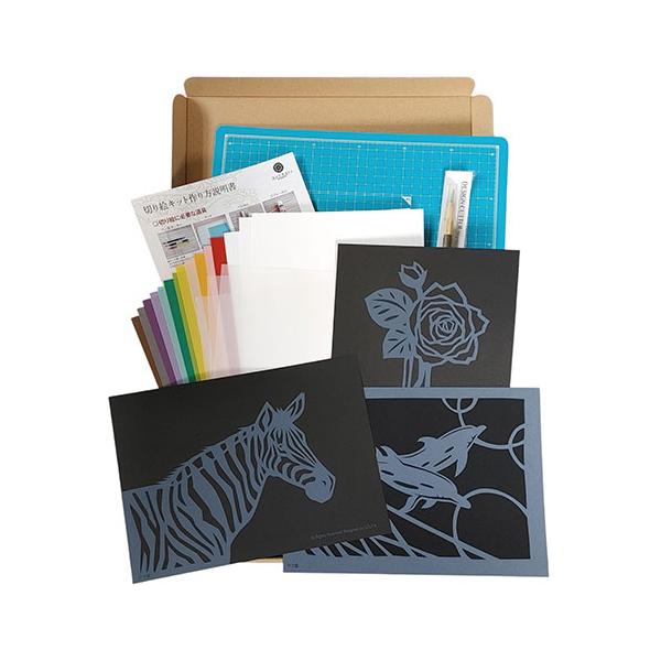 TT-ST-002 届いたらすぐに始められる、切り絵スターターキット! プレゼントや新しい趣味の最初の一歩に。 ※詳細は商品説明をご確認下さい。商品ページは縦長です。