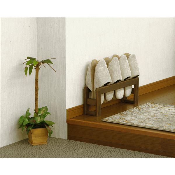 【商品名】 天然木 スリッパラック/玄関収納 【スリム ダークブラウン】 幅48cm 木製 最大約4足収納可 日本製 【完成品】 【ジャンル・特徴】 スリッパ収納棚 玄関用ラック 玄関グッズ エントランス 玄関 ルームシューズ収納 スリッパ...