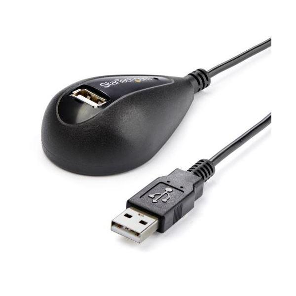 【商品名】 StarTech.com USB2.0延長ケーブル 1.5m A（オス）-A（メス） ブラック USBEXTAA5DSK1本  ※詳細は商品説明をご確認下さい。商品ページは縦長です。(送料無料)(決済手数料無料 :クレジットカー...