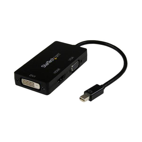 【商品名】 StarTech.com Mini DisplayPort-VGA／DVI／HDMI変換アダプタ MDP2VGDVHD 1個  ※詳細は商品説明をご確認下さい。商品ページは縦長です。(送料無料)(決済手数料無料 :クレジットカー...