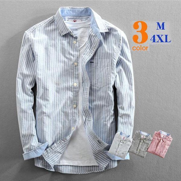 商品詳細：カラー：/ブルー/グレー/レッドサイズ：/M/L/XL/2XL/3XL/4XL■商品説明■『大人カジュアルはに仕上げる。』これからの季節に欠かせないボタンダウン長袖シャツ。カジュアルから、ビジネスまで幅広いスタイルで活用できる万能...