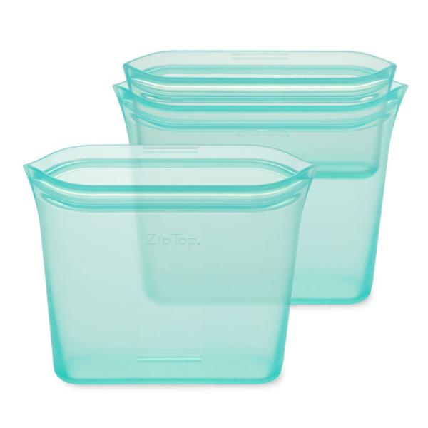 環境に配慮し、耐久性に優れたシリコーン製の保存容器「ジップトップ」。「バッグ」シリーズの「サンドイッチ」2個、「スナック」1個のセットです。食品を入れやすいデザインで、保存したり持ち運んだりするのに便利。冷凍庫、電子レンジ、食器洗い乾燥機で...