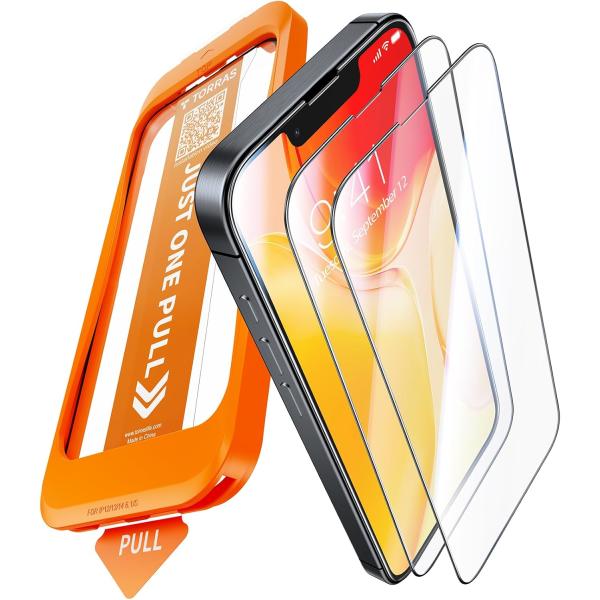 最強保護、画面破損ゼロへブランド：TORRAS対応機種：iPhone 16 e (6.1インチ)特徴：超二重強化ガラス、9H+Hv673硬度、全面保護、耐衝撃、自動除塵、スムースタッチ、撥水/防水、高透明度、反射制御、気泡ゼロ、簡単装着、防...