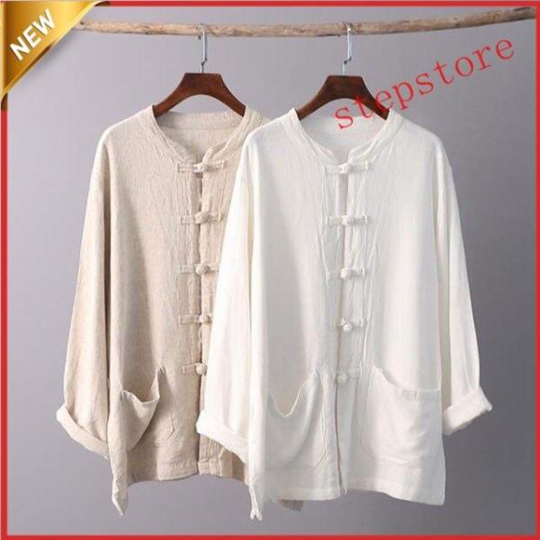 全品2個以上ご購入で！（北海道・沖縄除く）素材:綿麻■サイズ：トップス：着丈68バスト106袖丈54袖口28ご注意：※製品独特の風合いを出す為、加工感・風合い・色目・各寸法が一点一点異なります。※ご使用のパソコンモニターの種類や設定によって...