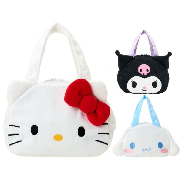 お昼が待ち遠しくなるランチグッズ☆フェイスがそのままバッグになった、愛らしさ満点なデザイン★ウェットティシュや保冷剤などを入れられる便利なポケット付き♪■サイズ●ハローキティ約幅21×奥行13.5×高さ15cm（※リボン、耳、持ち手含まず）...