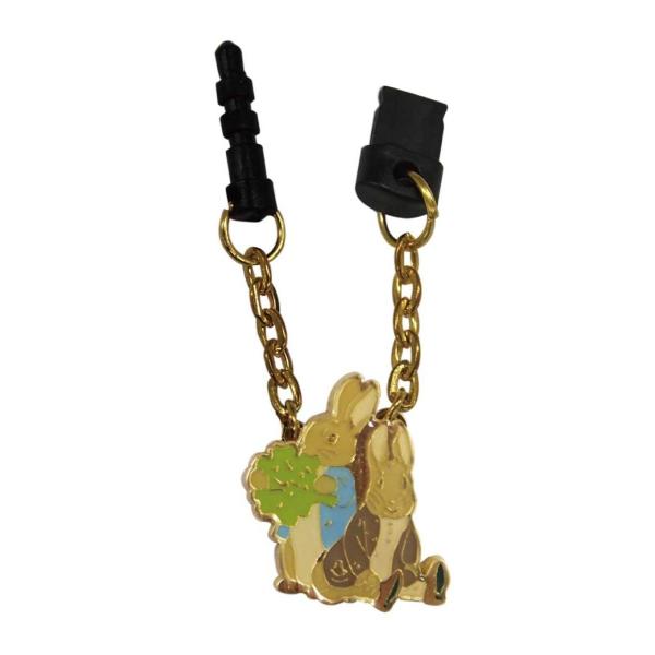 ピーターラビットがゆらゆら揺れてかわいいメタルチャームキャラピン。・素材 アルミ合金/TRR・パッケージ サイズ H：127×W：70×D：10