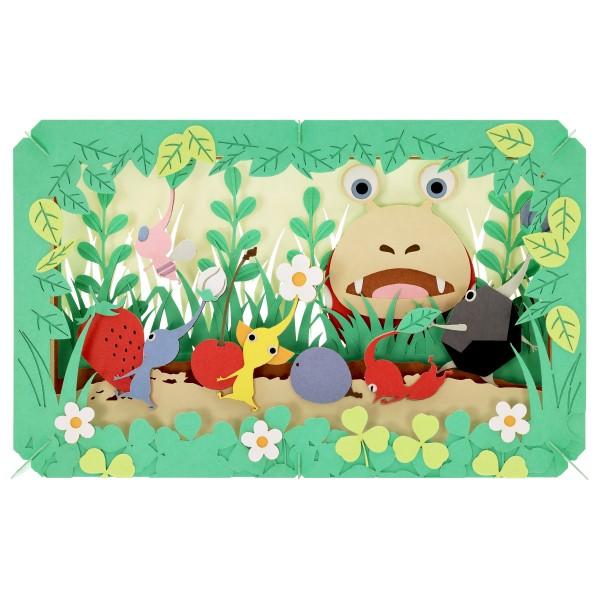 任天堂のゲームシリーズ「ピクミン」のペーパーシアターが新登場！ペーパーシアターは登場するキャラクターを、レーザーで精密にカットされた紙を重ね合わせて作り上げるペーパークラフトキットです。完成後はインテリアとしてお楽しみいただけます。通常サイ...