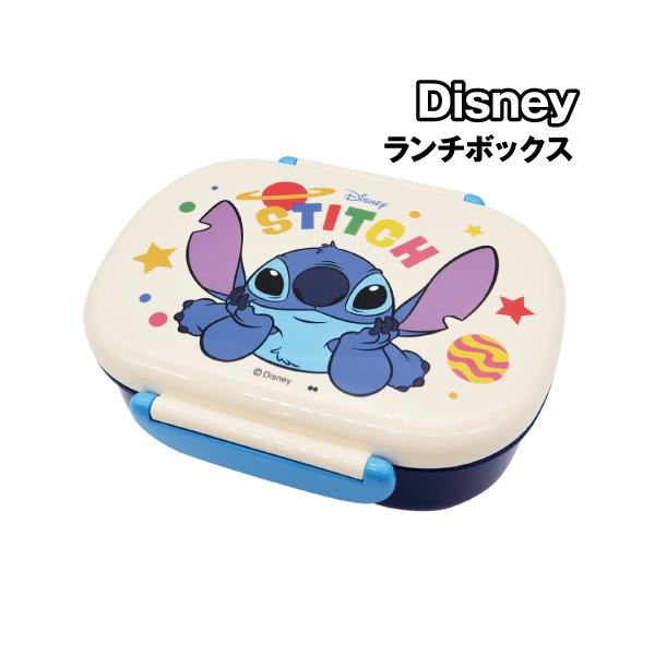 ディズニーキャラクター/スティッチデザインのランチボックスです。ロック付きのふた付き！中を仕切っておかずとご飯を分けて入れることもできる。食品の保存や持ち運びに便利な保存容器です！メーカー：大西賢製販素材：PP/AS/ABS/シリコンゴムサ...