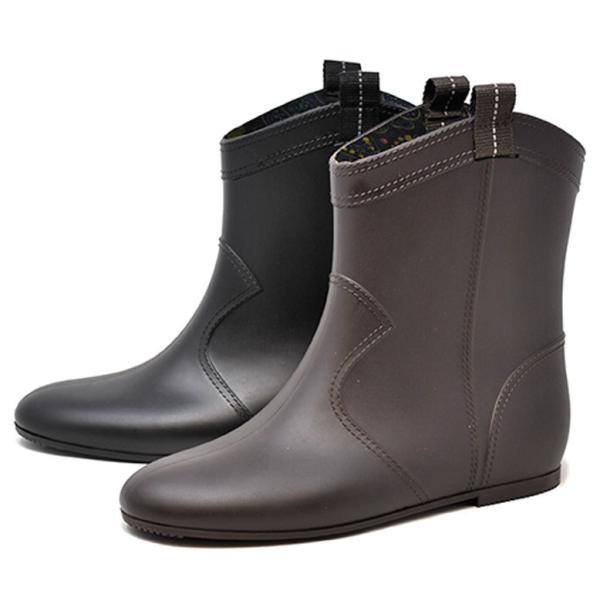雨や雪の日に大活躍のおしゃれで可愛い女性用長靴が登場です！つや消しのマットな質感、シンプルなデザインは長靴には見えないお洒落なレインブーツです。また、PVC設計による一体成型で完全防水、クッション性に優れた約2.0cmヒールアップのEVAイ...