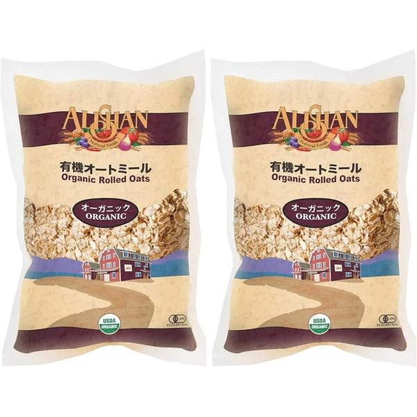 アリサン有機オートミール500g【2袋】ALISHANorganicオートミールシリアルオーガニックオーツ健康食物繊維※免責事項※　商品画像はイメージとなりまして、パッケージ変更・内容量の規格変更がある場合がございます。また商品をより安価で...