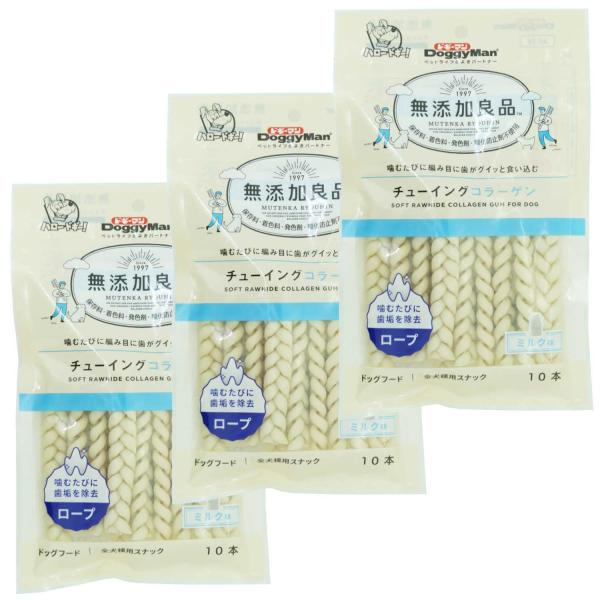 説明商品紹介・保存料、着色料、発色剤、酸化防止剤は使用していません。 ・甘く香るミルク味がおいしい、コラーゲンを含有する牛皮ベースのガム。 ・歯が食い込みやすいロープ状に編み込みました。 ・適度な歯ごたえで、何度も噛むたびに歯が食い込み歯垢...