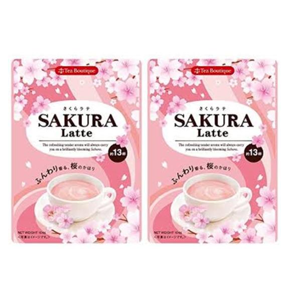 さくらラテ(2個,さくら風味)ティーブティックSAKURALatte104gサクララテインスタント桜ラテ※免責事項※　商品画像はイメージとなりまして、パッケージ変更・内容量の規格変更がある場合がございます。また商品をより安価でご提供させて頂...