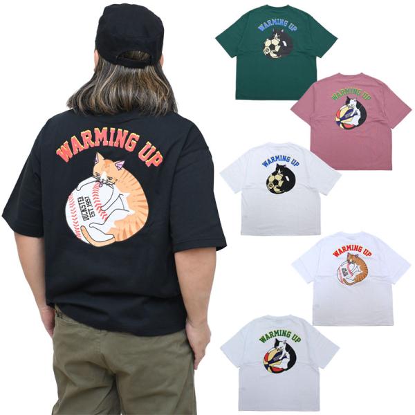 【ネコポス(メール便)1点まで可能】Duckstarの新作「EXPEDITION」シリーズ。背面に様々なボールを抱きかかえた猫をプリント。吸水速乾生地を採用して夏場でも快適な着心地を提供してくれます■素材本体：綿100％リブ：綿95％/ポリ...