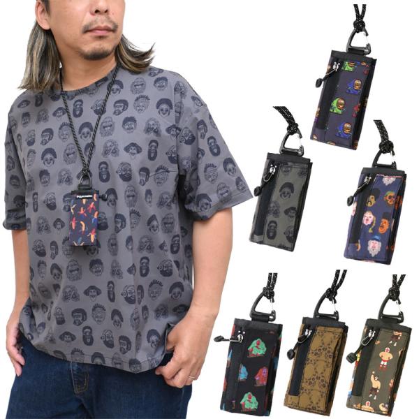 個性豊かな総柄のメッシュ素材のネックウォレット。お財布機能もこれ一つでバッチリ。タウンユースはもちろん、アウトドアシーンでも使えるアイテムです■素材：ポリエステル100％■サイズ：約11×6cm(拡げた状態：約17.5×6cm)■主な仕様・...