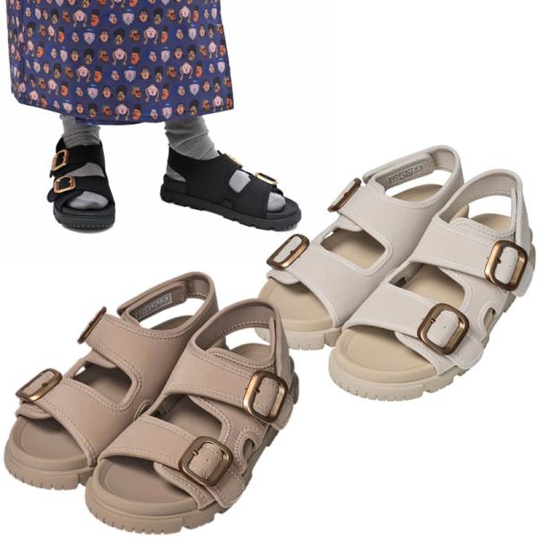 洗練されたデザインと快適な履き心地が魅力的な一足。特徴的なメタルバックルと柔らかなネオプレン素材が融合し、カジュアルながらもラグジュアリーなムードを醸し出しています。大人のリゾートスタイルや、日常のコーディネートに上質さを加えたい方にぴった...