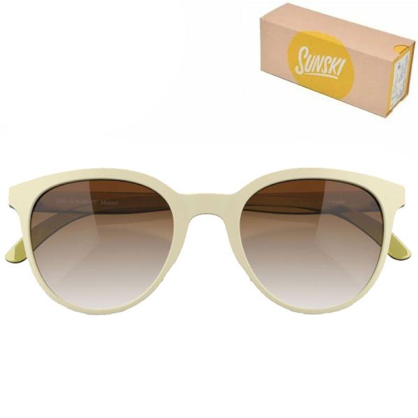 少しキャッツアイを採用し、ポップなカラーとの組み合わせが、個性的です。サイズ感、フィット感は誰にでも合わせやすいモデルになってます■素材レンズ：Solid polarization TAC(Tri-Acetate Cellulose) Le...