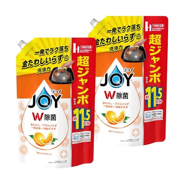 オレンジ-/詰替×2/4904740652566・パッケージ個数:1・商品サイズ (幅×奥行×高さ) :197mm×94mm×309mm・液性:中性洗剤・原産国:日本・内容量:1 490ml x2・2つの除菌成分でスポンジの除菌*ができます...