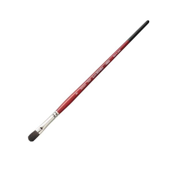 ブラック/フィルバート 8号/700F8号・穂先の形状 : フィルバート(平)・毛の種類 : リス毛 リセーブル毛・号数 : No.8・穂丈×巾 : 17.0×9.5mm