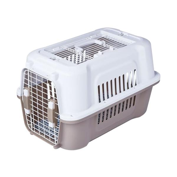 タフハウスアイボリー/M/W27591・Color:アイボリーSize:MStyle:タフハウス・正面ドアは左右どちらからも開け、9カ所ボルトでしっかり固定できる、タフハウスキャリー・原材料　：　本体：ポリプロピレン・ポリエチレン　ドア：鉄...