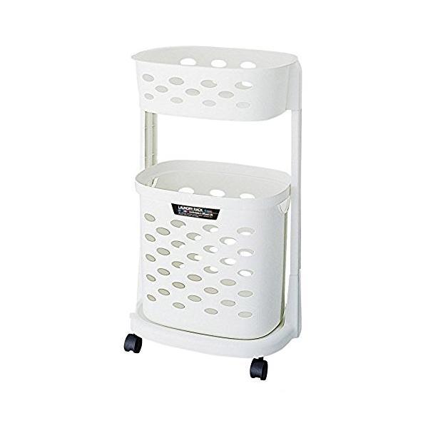 長方形ホワイト/1台/7406・パッケージ個数:1・商品サイズ (幅×奥行×高さ) :幅×奥行×高さ(mm):458×320×750・内容量:1台・材質:本体/PP(ポリプロピレン)、キャスター/PP(ポリプロピレン)・PA(ナイロン)・スチール