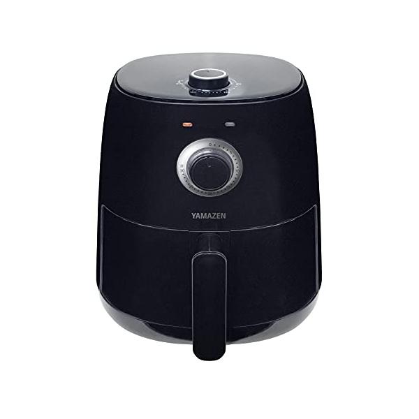 [ノンフライヤー]1~3人用・ブラック 2.2L YAF-C120(B)・・Size:2.2L・【オイルフリー】唐揚げやフライドポテトなどの揚げ物に、油がいらないノンフライヤー。油を使わないので、通常の揚げ物と比べてヘルシーで、サクサクとし...